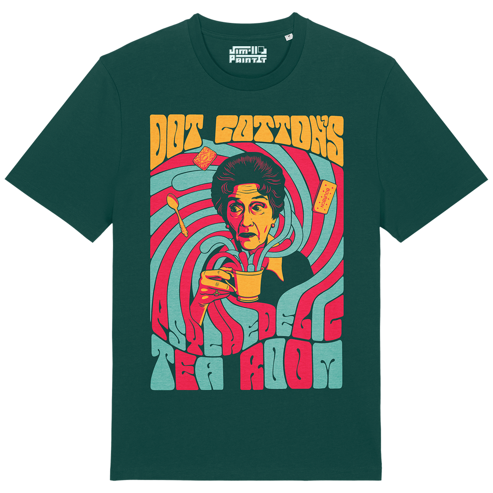 Dot Cotton's Psychedelic Tea Party - Unisex T-shirt – Jim'll Paint It