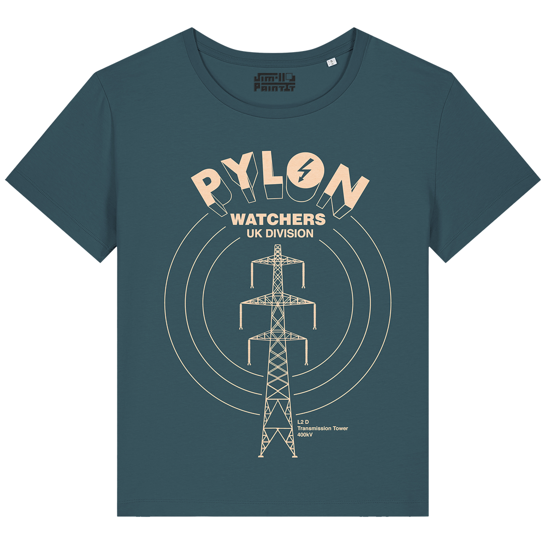 Pylon Watchers UK Division - Women's Scoop Neck T-shirt – Jim'll Paint It
