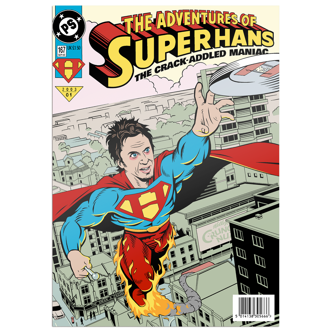 The Adventures of Super Hans - Poster Print – Jim'll Paint It