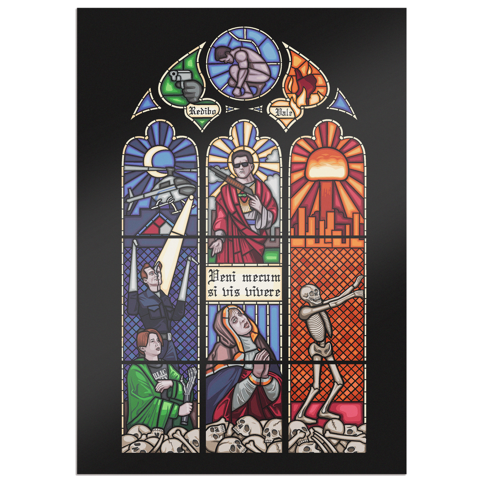 T2 Stained Glass Poster Print – Jim'll Paint It